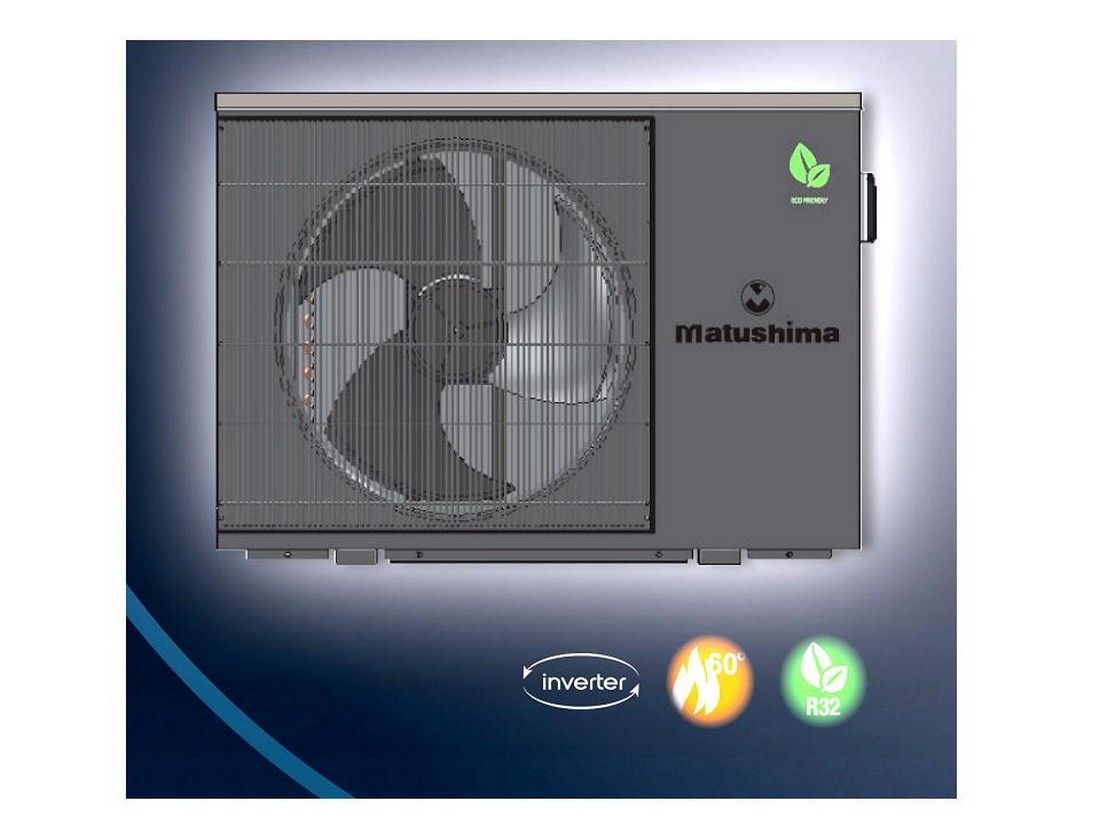 Monoblock αντλία θερμότητας 6,5kw αέρος νερού Matushima MHP-6M Inverter ...